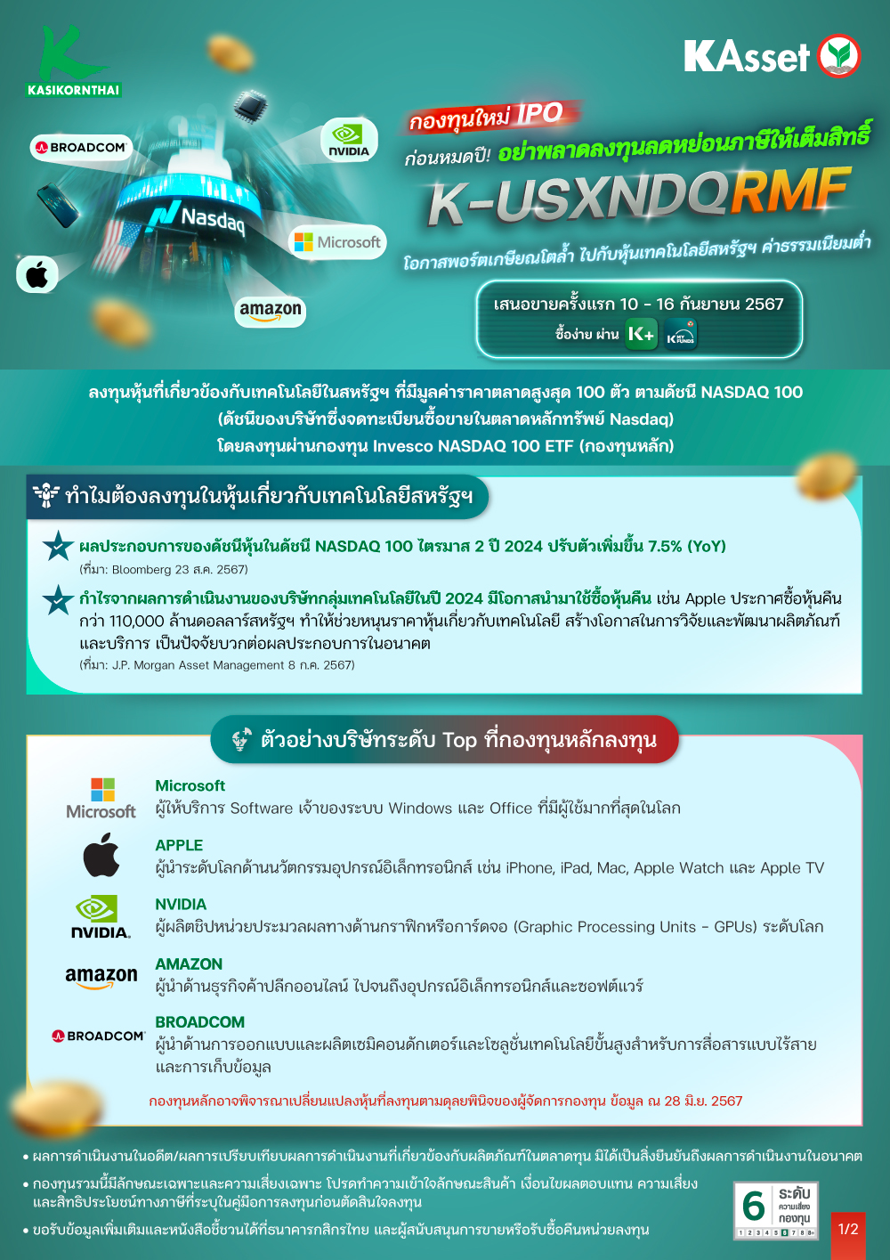 FHS KUSXNDQRMF - หลักทรัพย์จัดการกองทุนกสิกรไทย